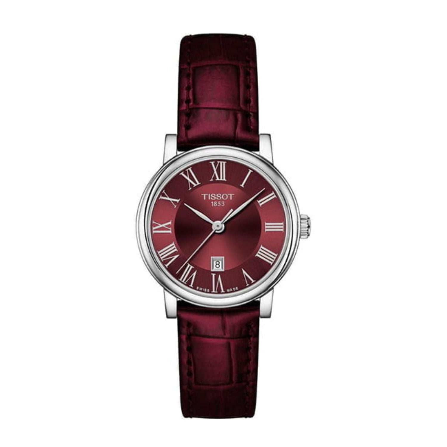 Tissot Carson Premium Lady Burgundy 30mm – Horus Perú
